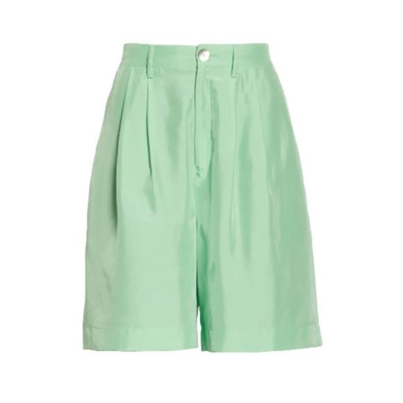 Vince | Shorts | Nwt Vince Peppermint Green Drapey Silk Habotai Shorts ...